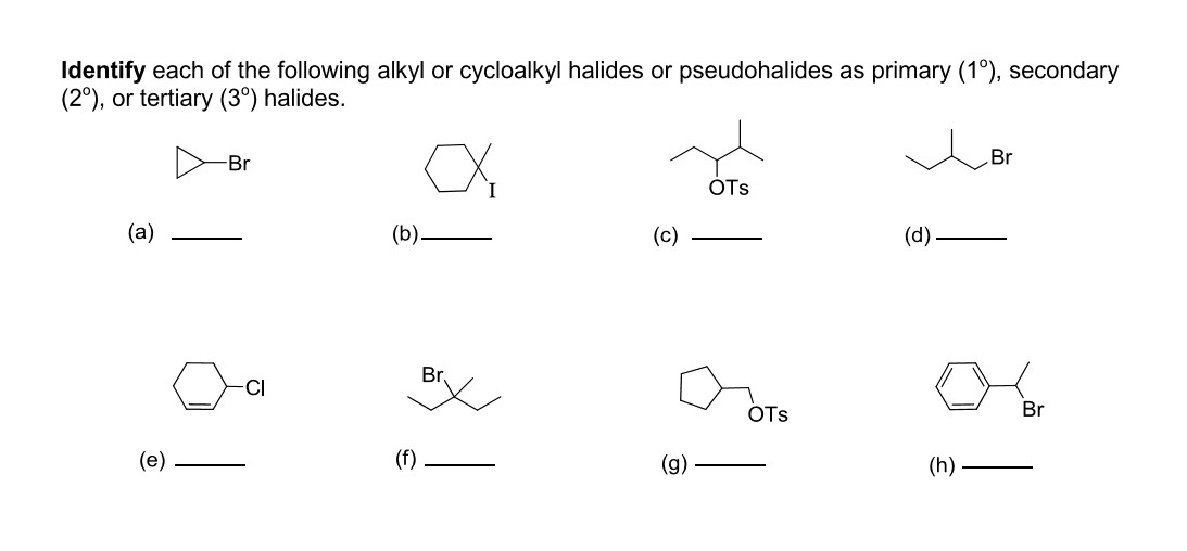 Solved Identify each of the following alkyl or cycloalkyl | Chegg.com