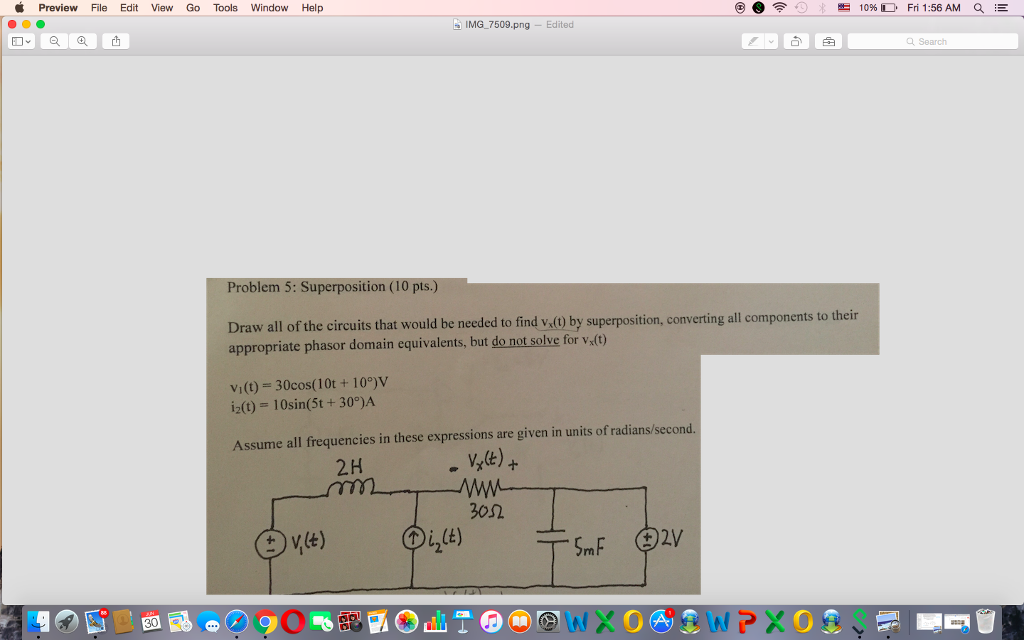 Solved Superposition Draw all of the circuits that would be | Chegg.com