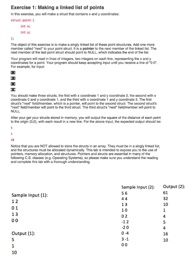 Solved In This Exercise You Will Make A Struct That 
