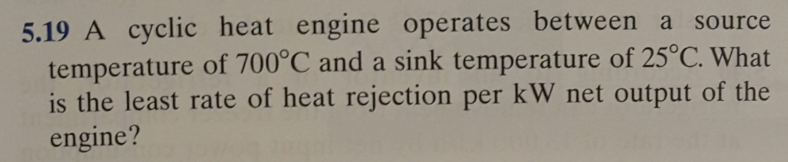Solved A cyclic heat engine operates between a source | Chegg.com
