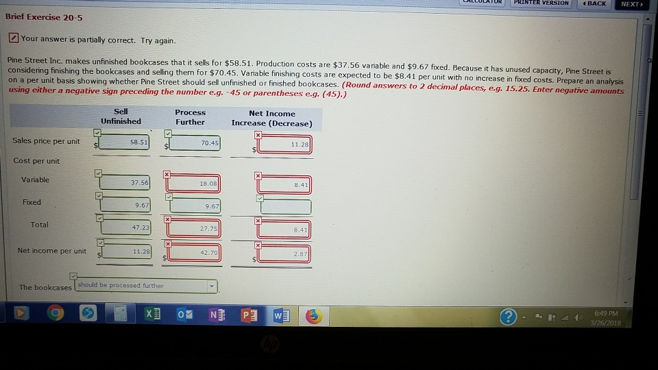 Solved IOR PRINTER VERSION | BACK NEXT Brief Exercise 20-5 | Chegg.com