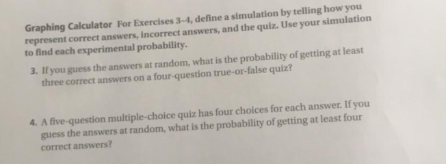 Solved Graphing Calculator For Exercises 3-4, define a | Chegg.com