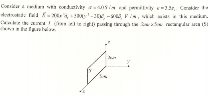 Solved Consider a medium with conductivity sigma = 4.0 S/m | Chegg.com
