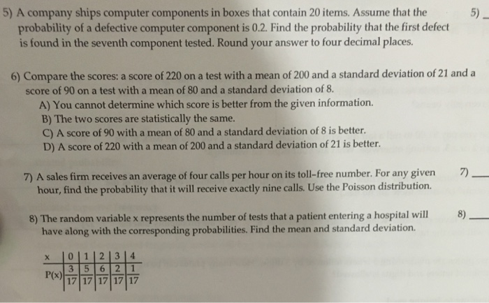 Solved A company ships computer components in boxes that | Chegg.com