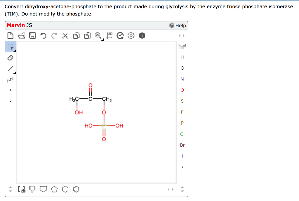 Solved Convert dihydroxy-acetone-phosphate to the product | Chegg.com