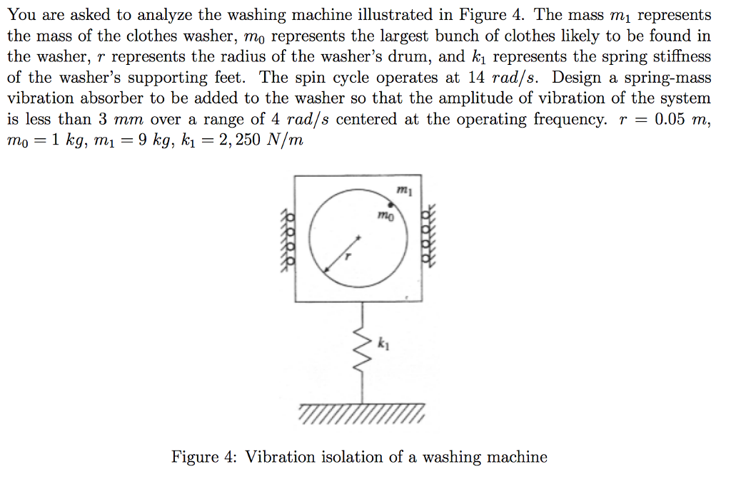 Solved You are asked to analyze the washing machine | Chegg.com