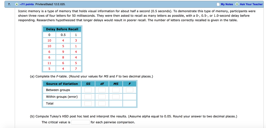 Solved 7. -,11 points PriviteraStats21 2.E.025. My Notes Ask | Chegg.com