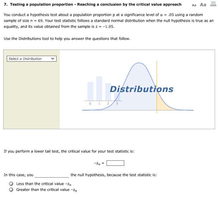 Solved You conduct a hypothesis test about a population | Chegg.com