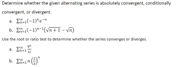Solved Determine whether the given alternating series is | Chegg.com