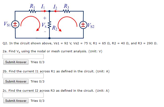 Solved Sl Q2. In the circuit shown above, Vs1 = 92 V, Vs2 = | Chegg.com