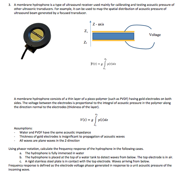 3. A membrane hydrophone is a type of ultrasound | Chegg.com