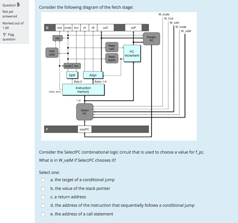 Solved Question Not yet answered Marked out of 1.00 Consider | Chegg.com