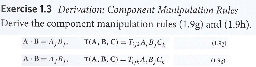 Solved Exercise 1.3 Derivation: Component Manipulation Rules | Chegg.com