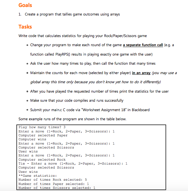 Solved I wrote a code that play rock, paper, scissors in | Chegg.com