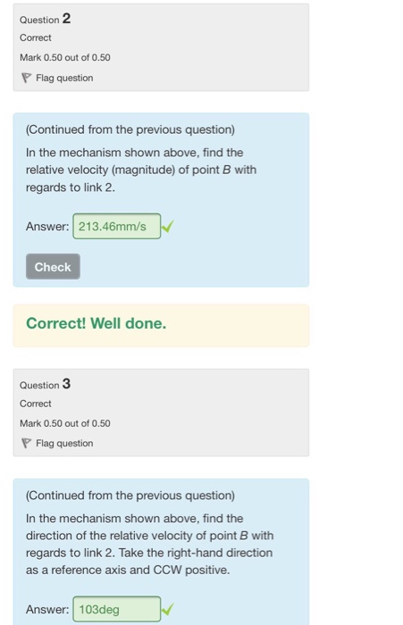 Solved In the mechanism shown below, the angular velocity of | Chegg.com