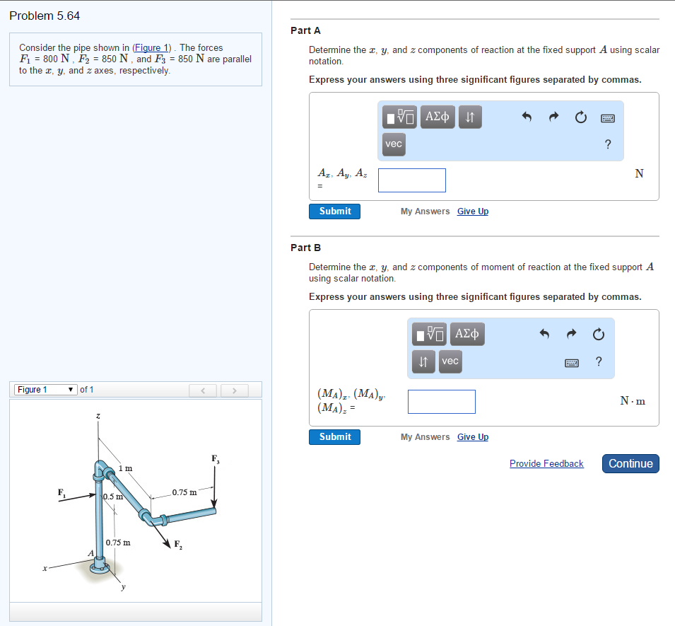 Solved Consider the pipe shown in (Figure 1). The forces F_1 | Chegg.com