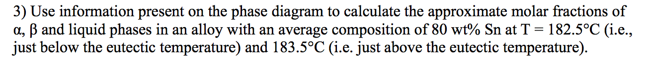 Below is the phase diagram of lead-tin binary system. | Chegg.com
