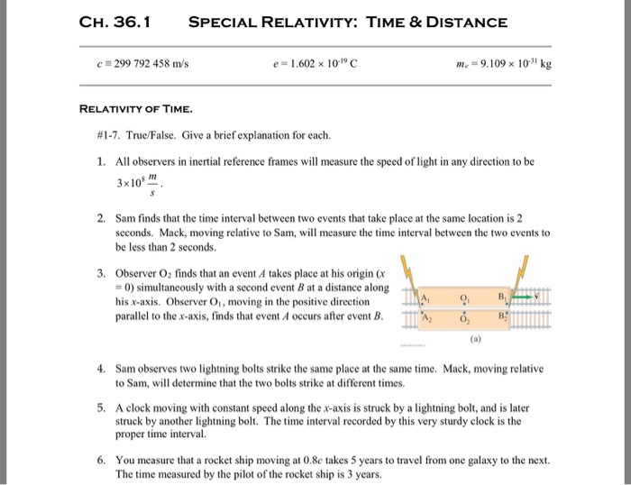Solved All observers in inertial reference frames will | Chegg.com