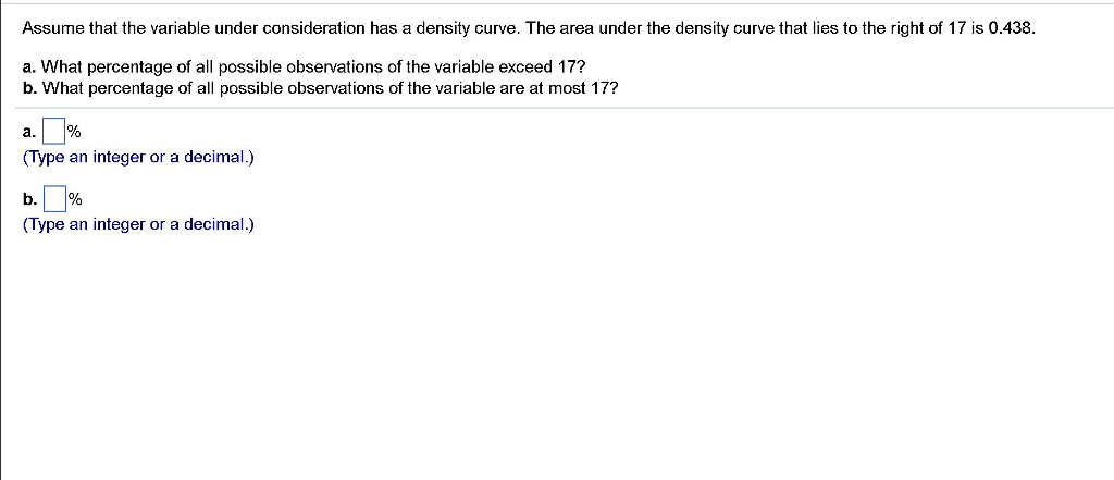 Solved Assume that the variable under consideration has a | Chegg.com