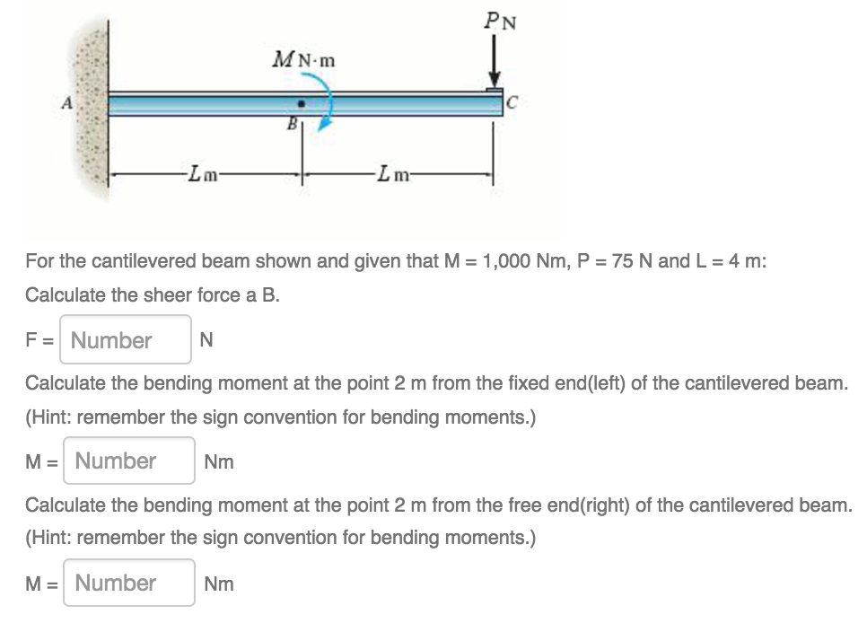 Solved For the beam shown above where P -550 kN, a 3 m, and | Chegg.com