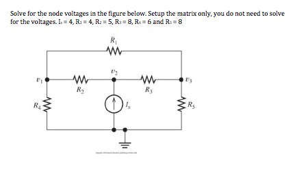 Solved Solve for the node voltages in the figure below. | Chegg.com
