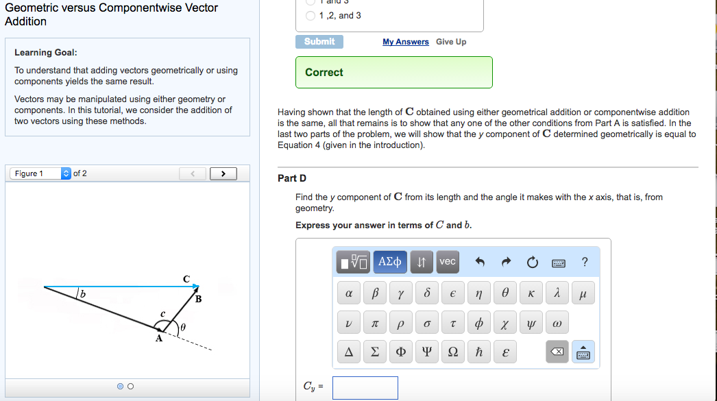 Solved To understand that adding vectors geometrically or | Chegg.com