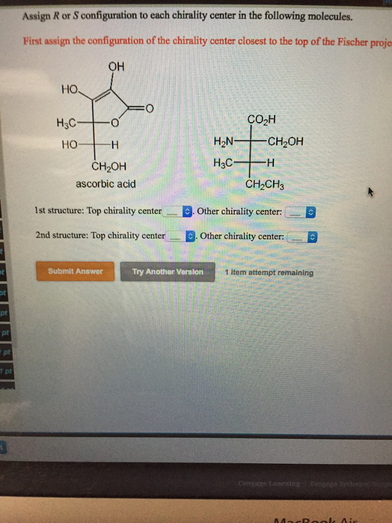 Solved Assign R or S configuration to each chirality center | Chegg.com