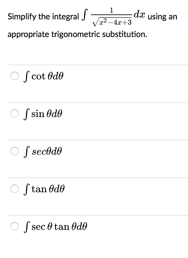 Solved Simplify The Integral 1 squareroot X 2 4x 3 Dx Chegg solved-simplify-the-integral-1-squareroot-x-2-4x-3-dx-chegg
