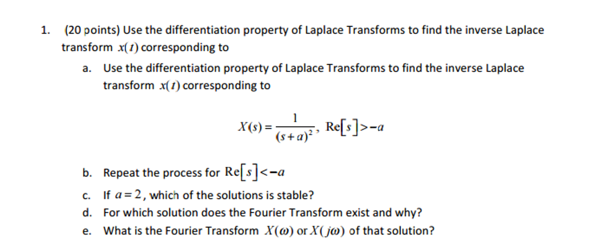 Solved Use the differentiation property of Laplace | Chegg.com
