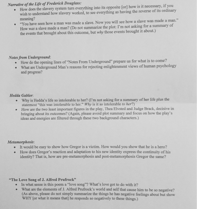 Solved Narrative of the Life of Frederick Douglass: How | Chegg.com