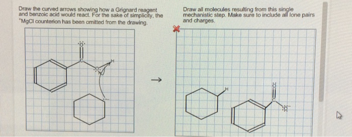 Solved Draw the curved arrowed showing how a Grignard | Chegg.com