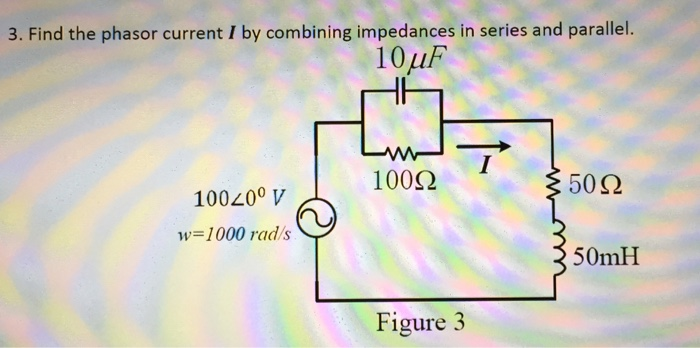 Solved Find the phasor current I by combining impedances in | Chegg.com