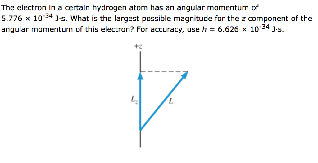 Solved The electron in a certain hydrogen atom has an | Chegg.com