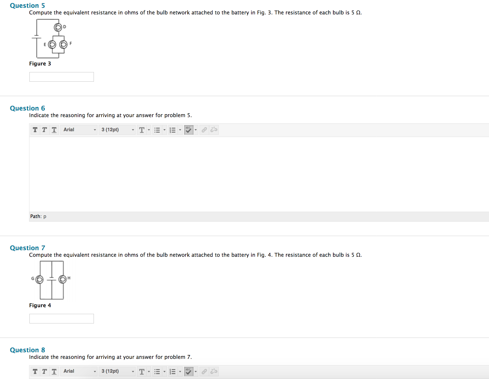 Solved Compute the equivalent resistance in ohms of the bulb | Chegg.com Solved Compute the equivalent resistance in ohms of the bulb | Chegg.com
