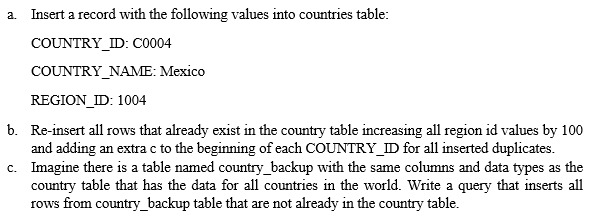 Solved Write SQL ts to answer the following questions based | Chegg.com