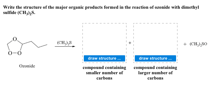 Solved Write the structure of the major organic products | Chegg.com