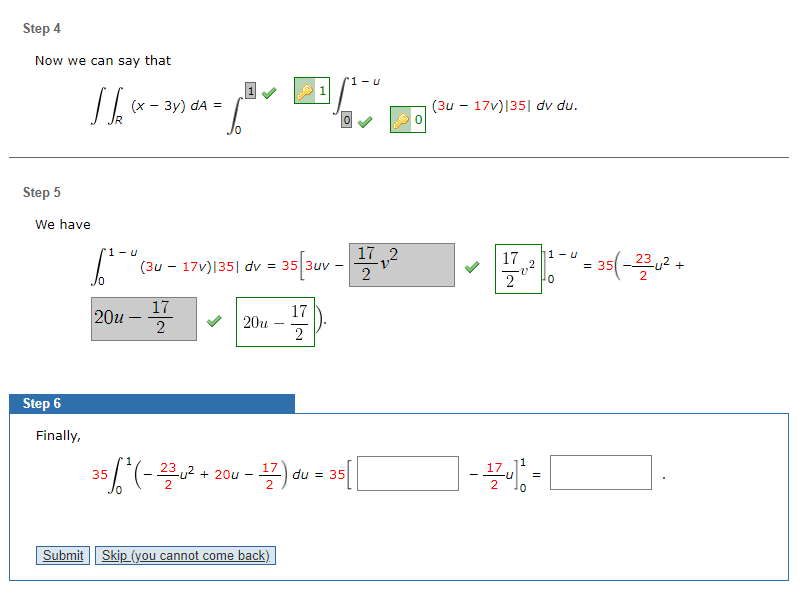 Solved Use the given transformation to evaluate the given | Chegg.com