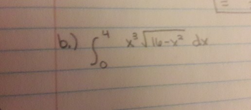 Solved solve using trig sub | Chegg.com
