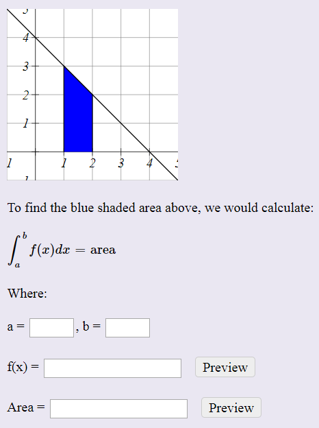 Solved To find the blue shaded area above, we would | Chegg.com