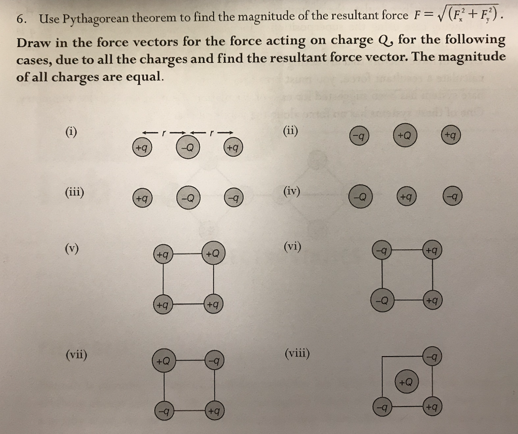 Solved 6. Use Pythagorean theorem to find the magnitude | Chegg.com