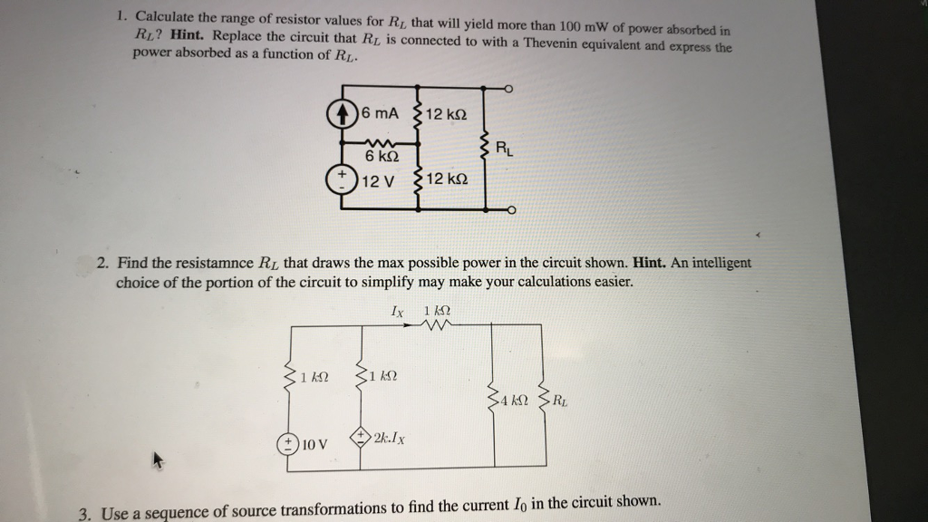 Solved Calculate the range of resistor values for Ri, that | Chegg.com
