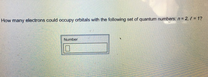 Solved How many electrons could occupy orbitals with the | Chegg.com