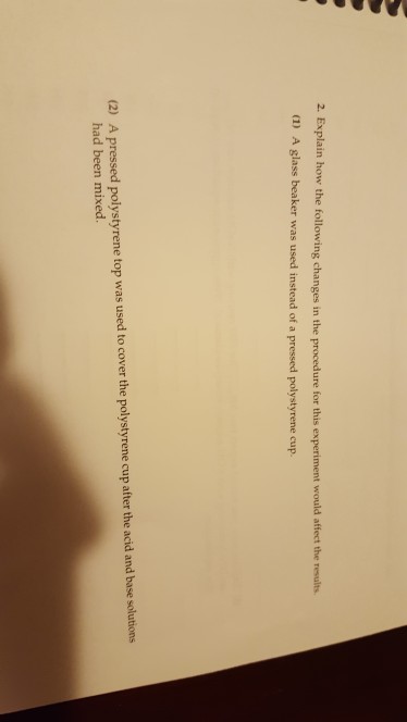 Solved Post Laboratory Questions Use The Spaces Provided