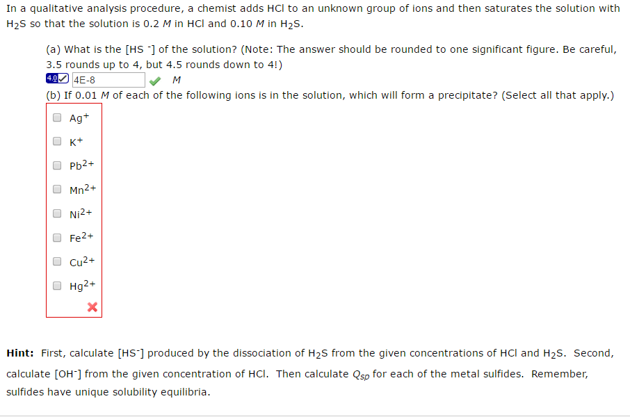 Solved H2S so that the solution is 0.2 M in HCl and 0.10 M | Chegg.com