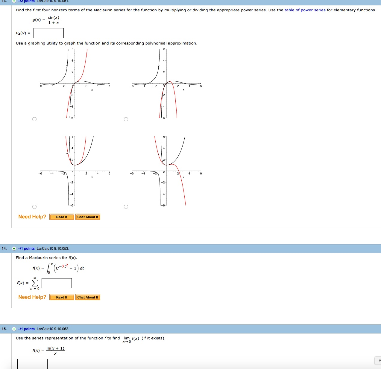 Find the Maclaurin series for the function. (See the | Chegg.com