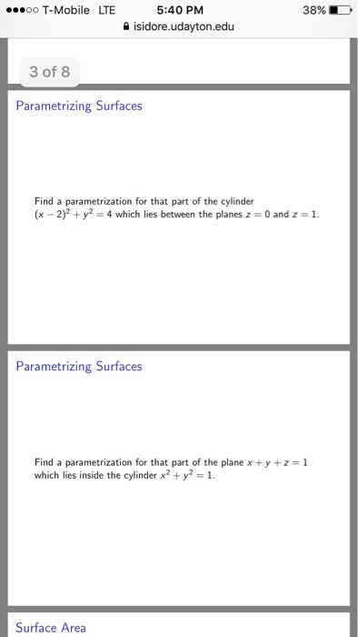 Solved Find the parametrization for that part of the | Chegg.com