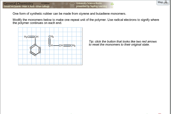 Solved One form of synthetic rubber can be made from styrene | Chegg.com