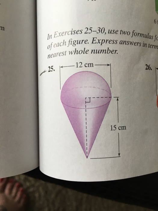 Solved Use 2 formulas to find the volume and express in | Chegg.com