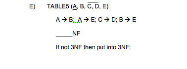 Solved This is a database normalization questions. What | Chegg.com