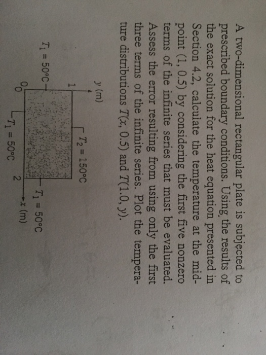Solved A two-dimensional rectangular plate is subjected to | Chegg.com